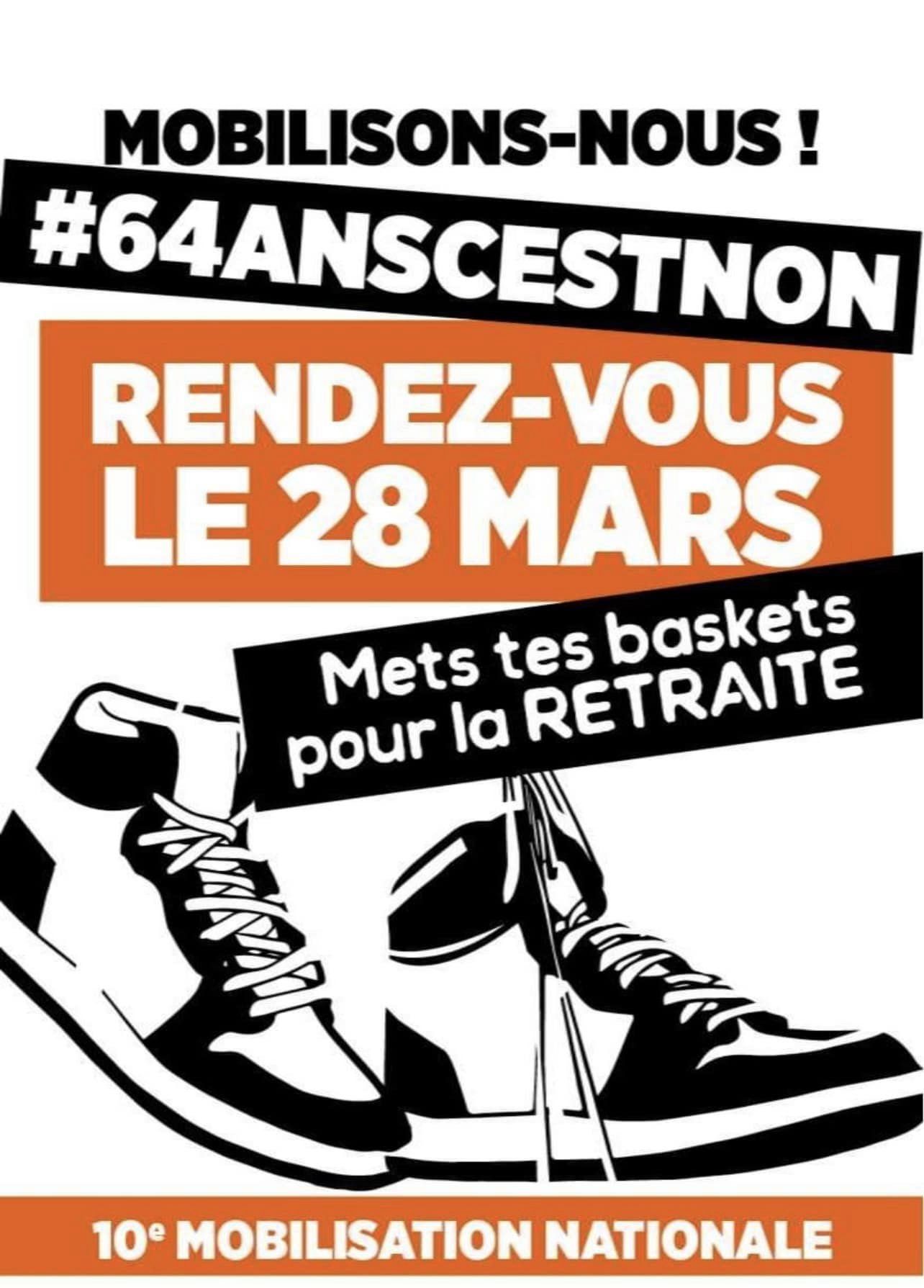 RETRAITES – TRACT APPEL À MOBILISATION DU 28 MARS 2023 – CFDT CHUBB FRANCE RETRAITES – TRACT APPEL À MOBILISATION DU 28 MARS 2023 – CFDT CHUBB FRANCE